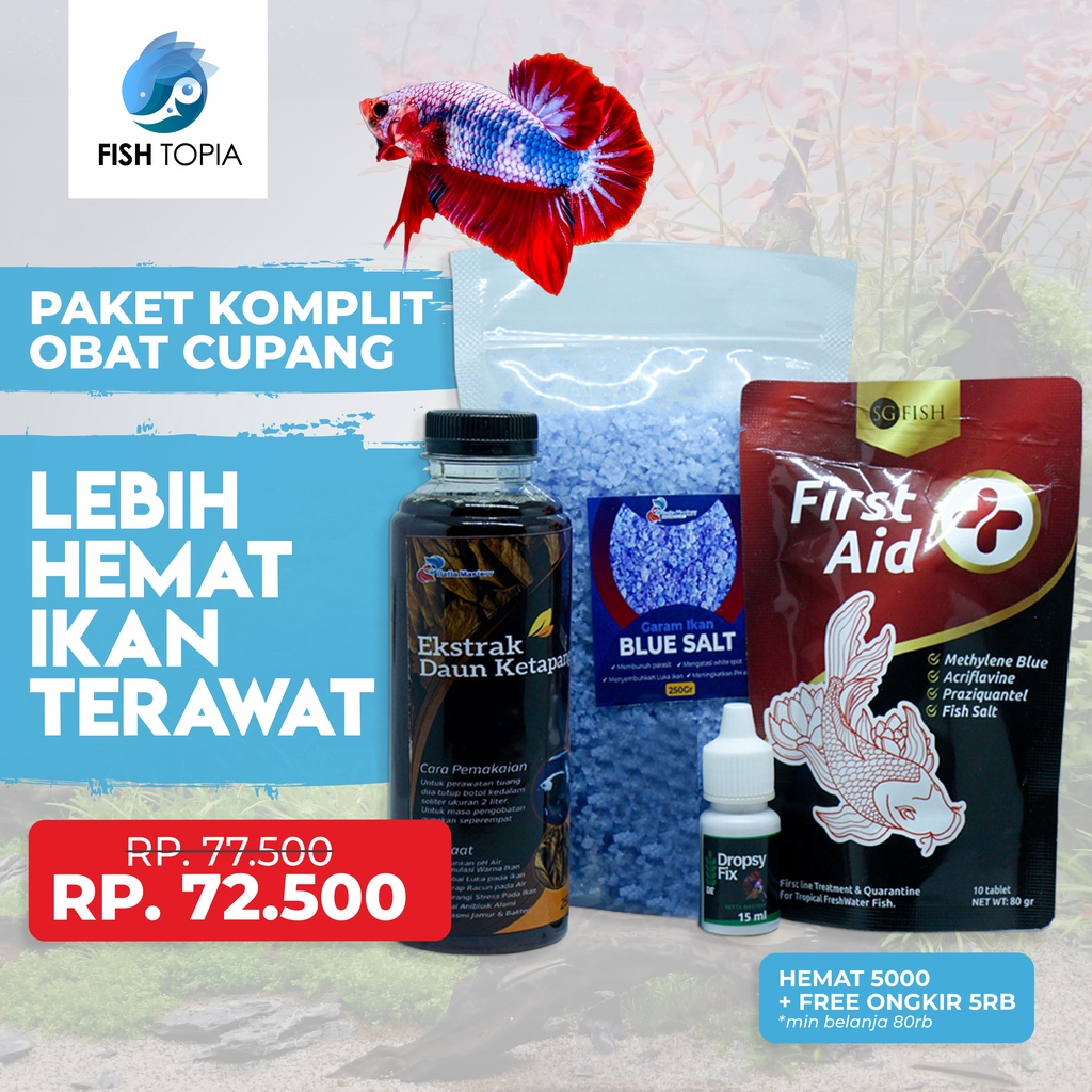 Jual PAKET OBAT ANTI SAKIT / PENGOBATAN & PENCEGAHAN PENYAKIT IKAN ...