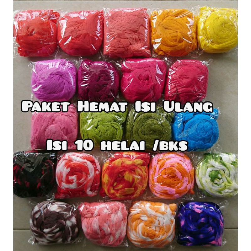Jual Kain Stoking Bunga 10 Helai Kain Stoking Polos Paket Hemat Stoking ...