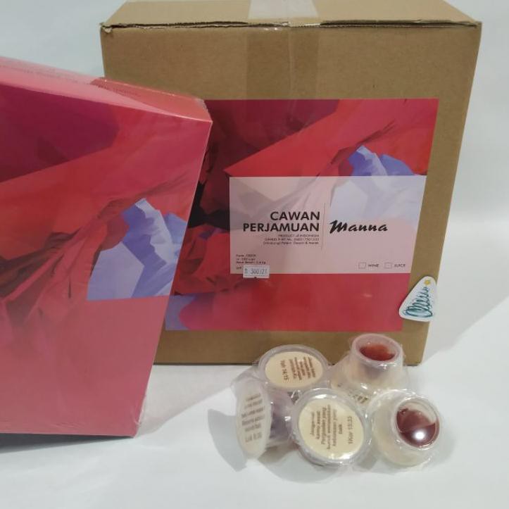 Jual Bagus!!!!!! Hosti Ayat Manna Roti Perjamuan Kudus + Anggur ...