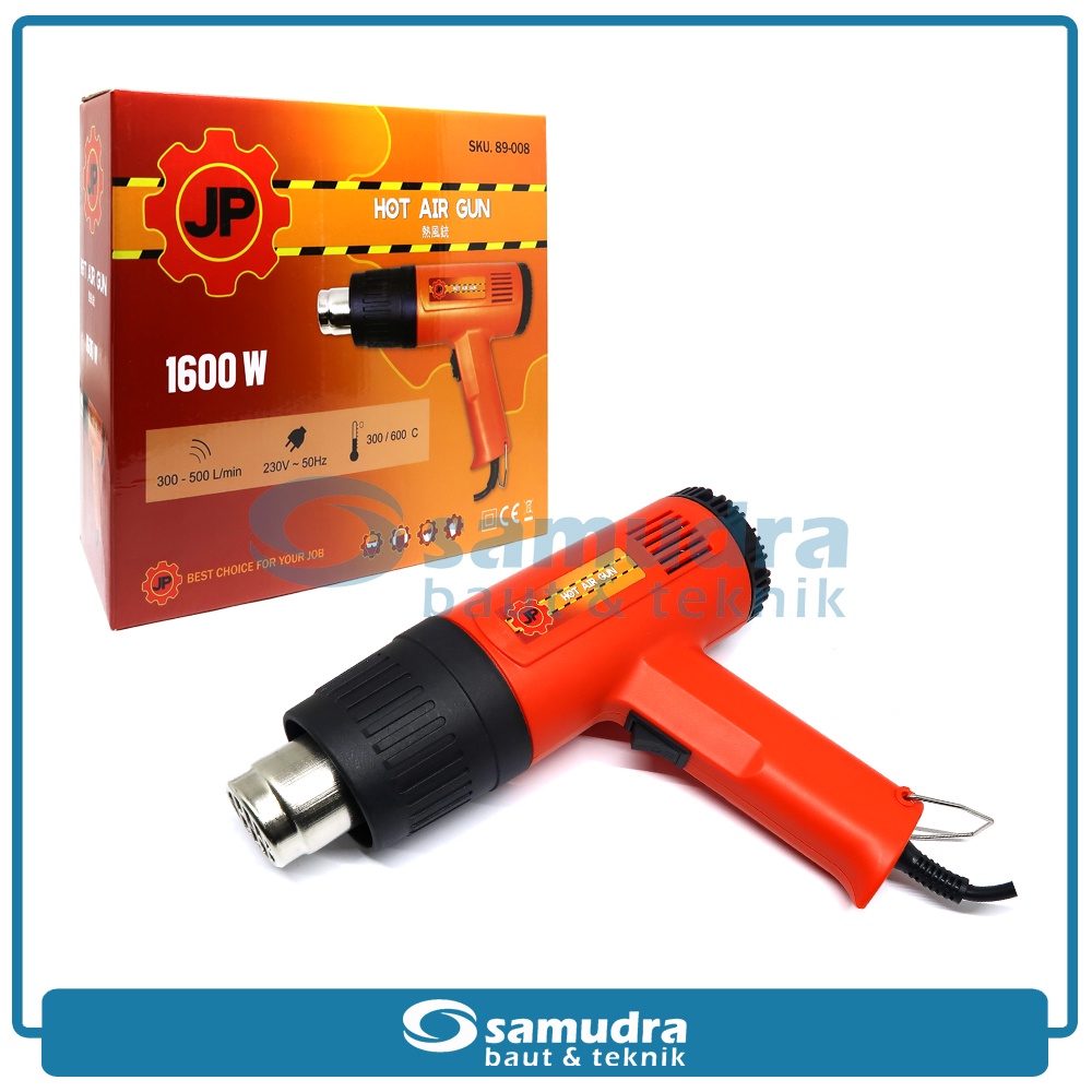 Jual JP Heat Gun Pemanas Plastik Stiker Sablon Hot Air Gun Elektrik ...
