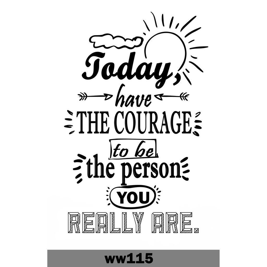 Jual poster gambar kata motivasi quote / lukisan dekorasi dinding 103 ...