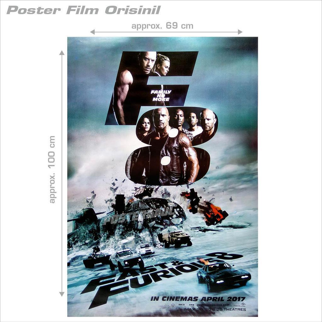Jual Poster FAST & FURIOUS 8 - original Indonesian one sheet 68 x 100 ...
