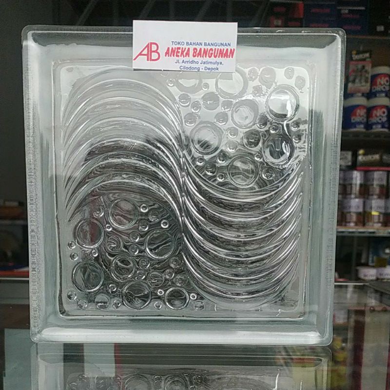 Jual GLASS BLOCK Dinding Merk MULIA - Blok Kaca - Roster Kaca Via Grab ...