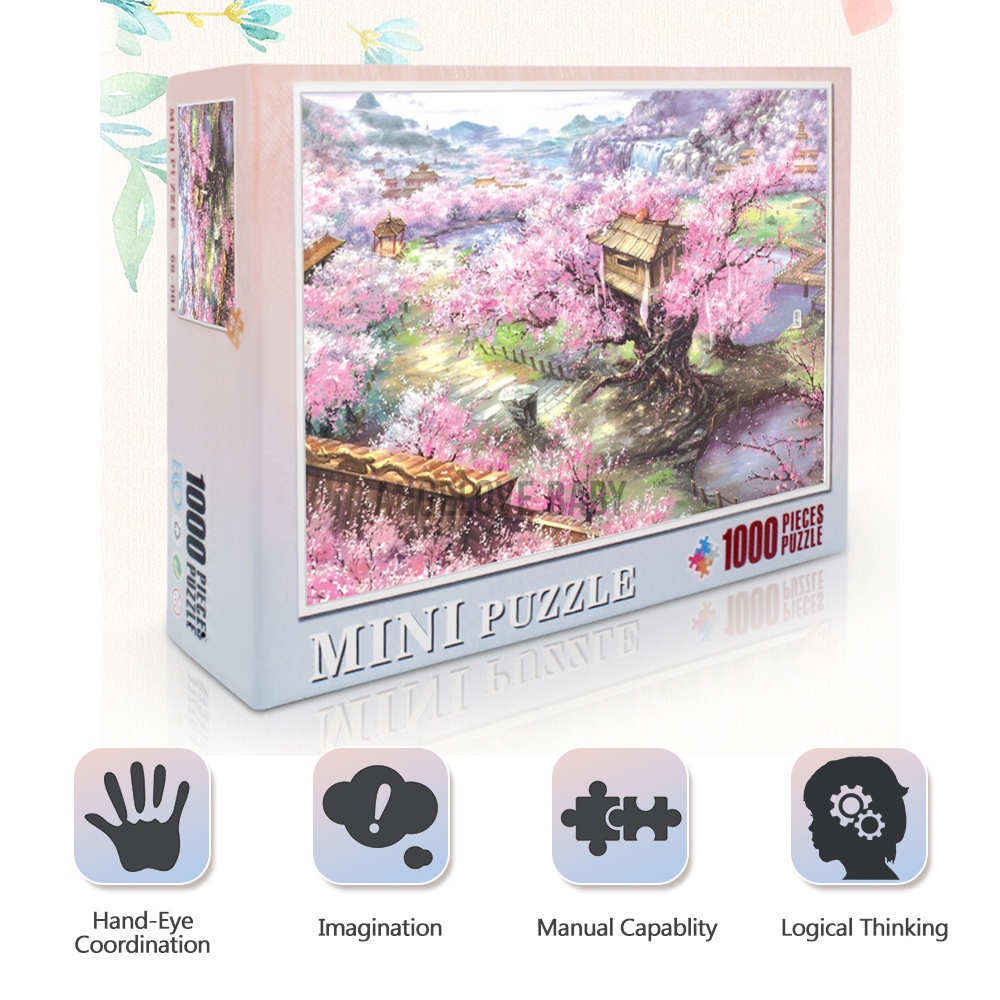 Jual 1000pcs Mainan Puzzle Jigsaw Desain Hutan Daun Musim Gugur Untuk ...