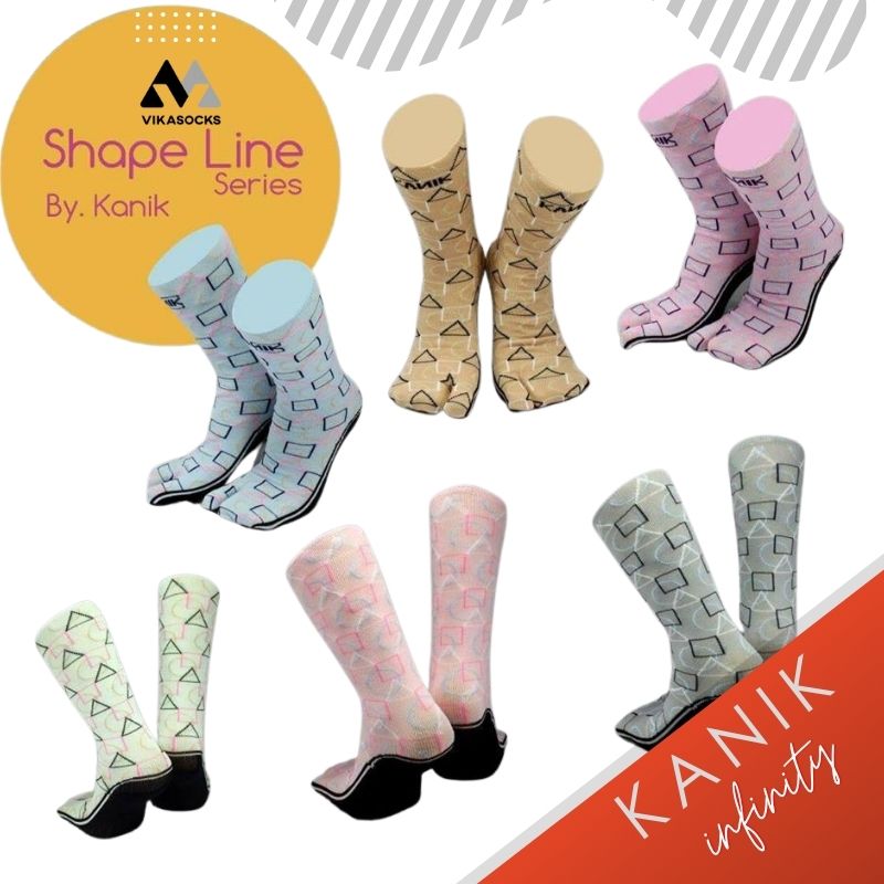Jual Kaos Kaki Muslimah Jempol Kanik Infinity Motif Shape Line | Shopee ...