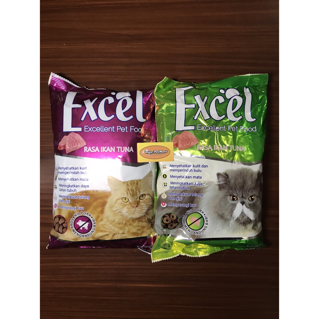 Jual Excel 500GR FRESHPACK CAT FOOD EXCEL UNGU HIJAU KUNING ORANGE ...