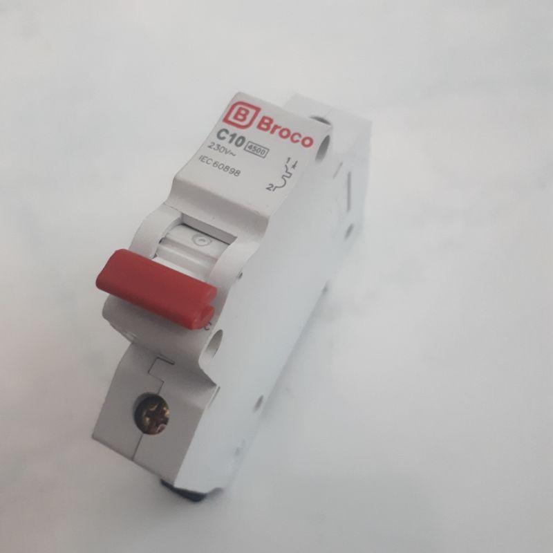 Jual MCB BROCO 1P 10A / 1 Phase 10 Ampere 17310C - SNI | Shopee Indonesia