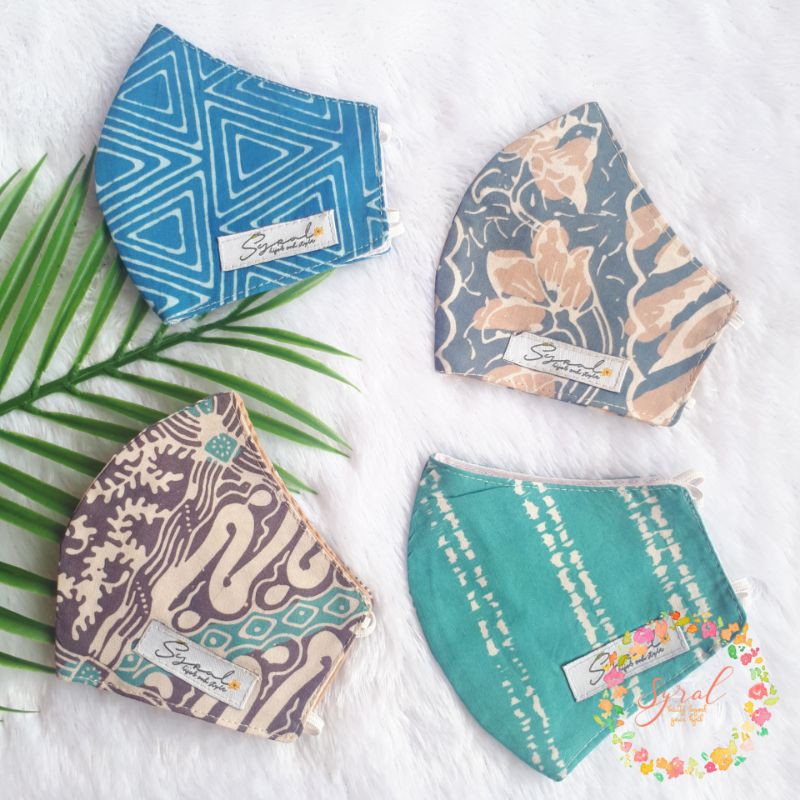 Jual Masker Kain 3 Ply Hijab dan Non Hijab (Syral Mask) | Shopee Indonesia