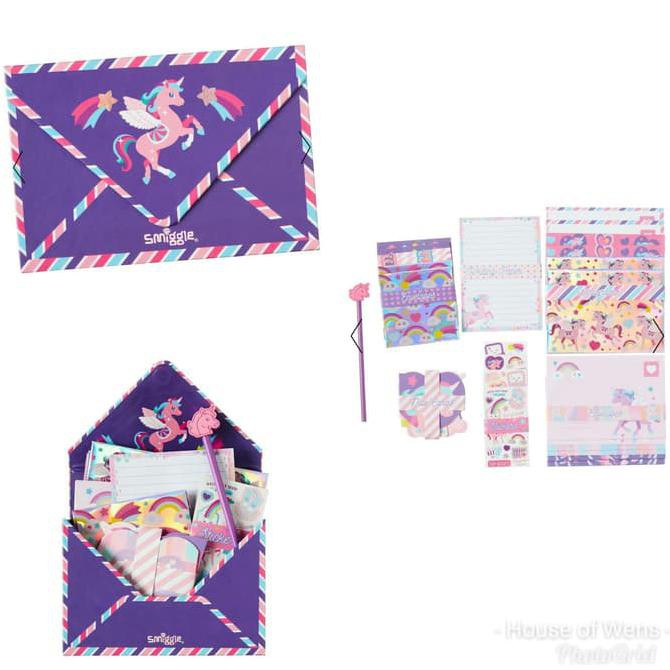 Jual SMIGGLE UNICORN WRITING SET - KERTAS SURAT UNICORN SMIGGLE ...