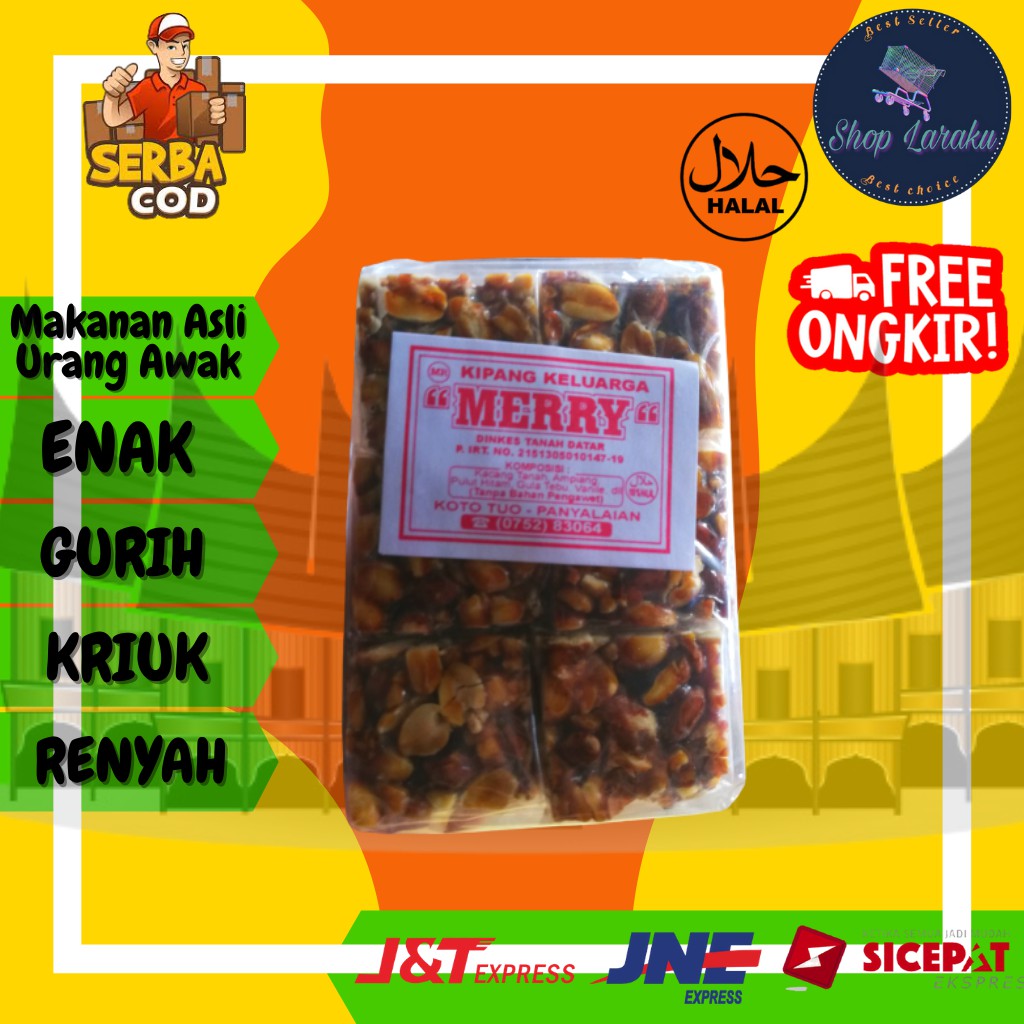 Jual Kipang Kacang Tanah Makanan Ringan Khas Minang Asli Payakumbuh ...