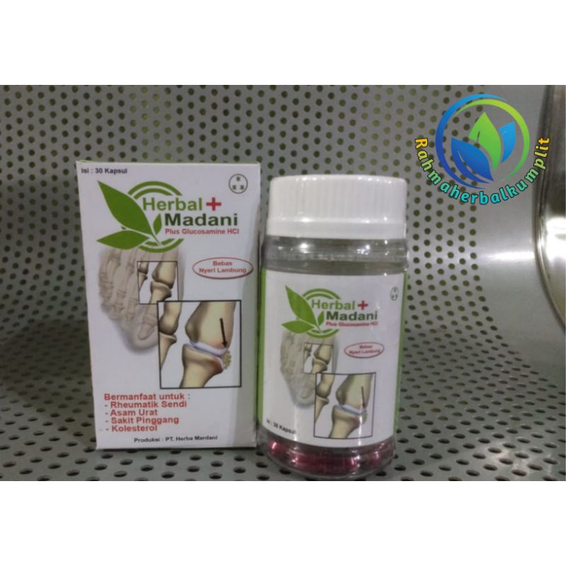 Jual HERBAL MADANI PLUS GLUCOSAMINE OBAT RHEUMATIK - NYERI SENDI 30 ...