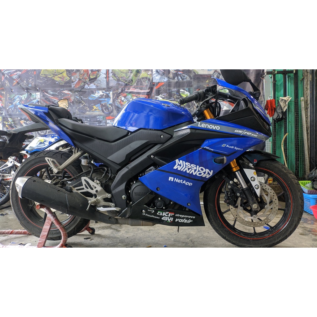 Jual Stiker R15 V3 Decal Full Body R15 V3 Premium Blue Racing Glossy ...