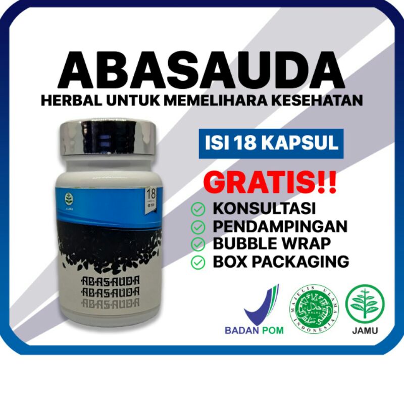 Jual ABASAUDA OBAT HERBAL KAYA MANFAAT ISI 18 KAPSUL SERTIFIKAT BPOM ...