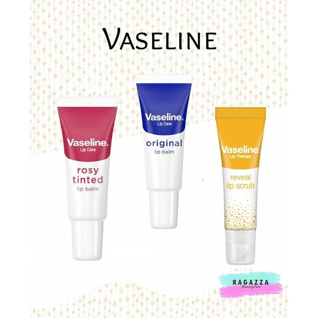 Jual VASELINE Lip Care - Lip Scrub/ Lip Balm Original Rosy Tinted | Shopee Indonesia