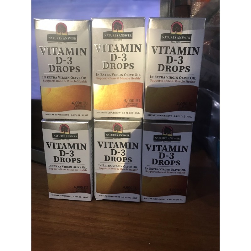 Jual Natures Answer Vitamin D 4000 iu vitamin d3 drop 15ml | Shopee ...