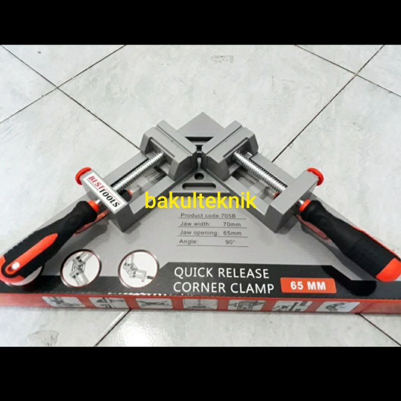 Jual clamp sudut clamp siku clamp corner klem siku klem sudut | Shopee ...