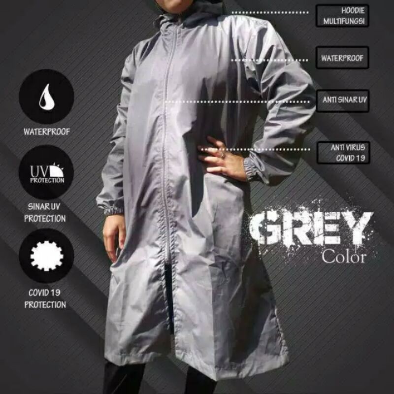 Jual APD waterproof Jaket Parasut Resleting baju apd gown non medis ...