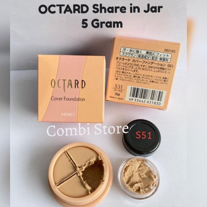 Jual Octard Foundation Ori Japan (Share In Jar 5gram) | Shopee Indonesia