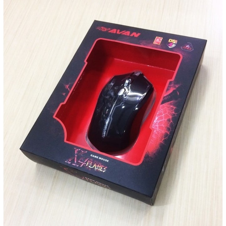 Jual MOUSE GAMING AVAN X4 FLAMES (ML) | Shopee Indonesia