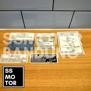 Jual Stiker Set Pelengkap Perhatian Tangki Body Ninja R SS Old New 2 ...