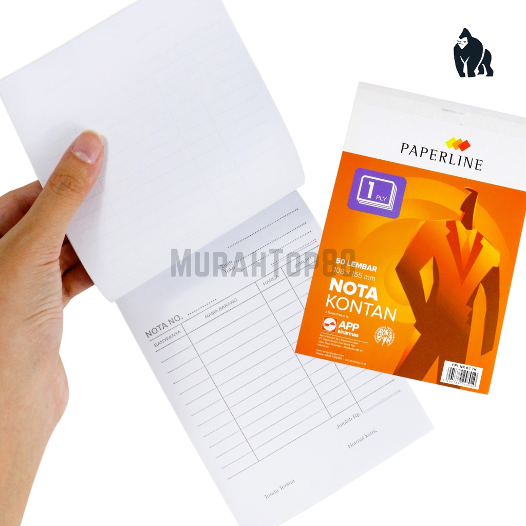 Jual Buku Nota Kontan 1 Ply Paperline / Bon Kecil Rangkap 1 [PER PCS ...