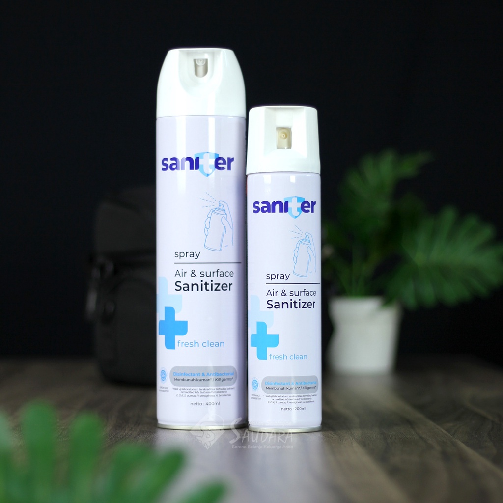 Jual Saniter Sanitizer Aerosol Spray Desinfectan Anti Virus - Saniter ...