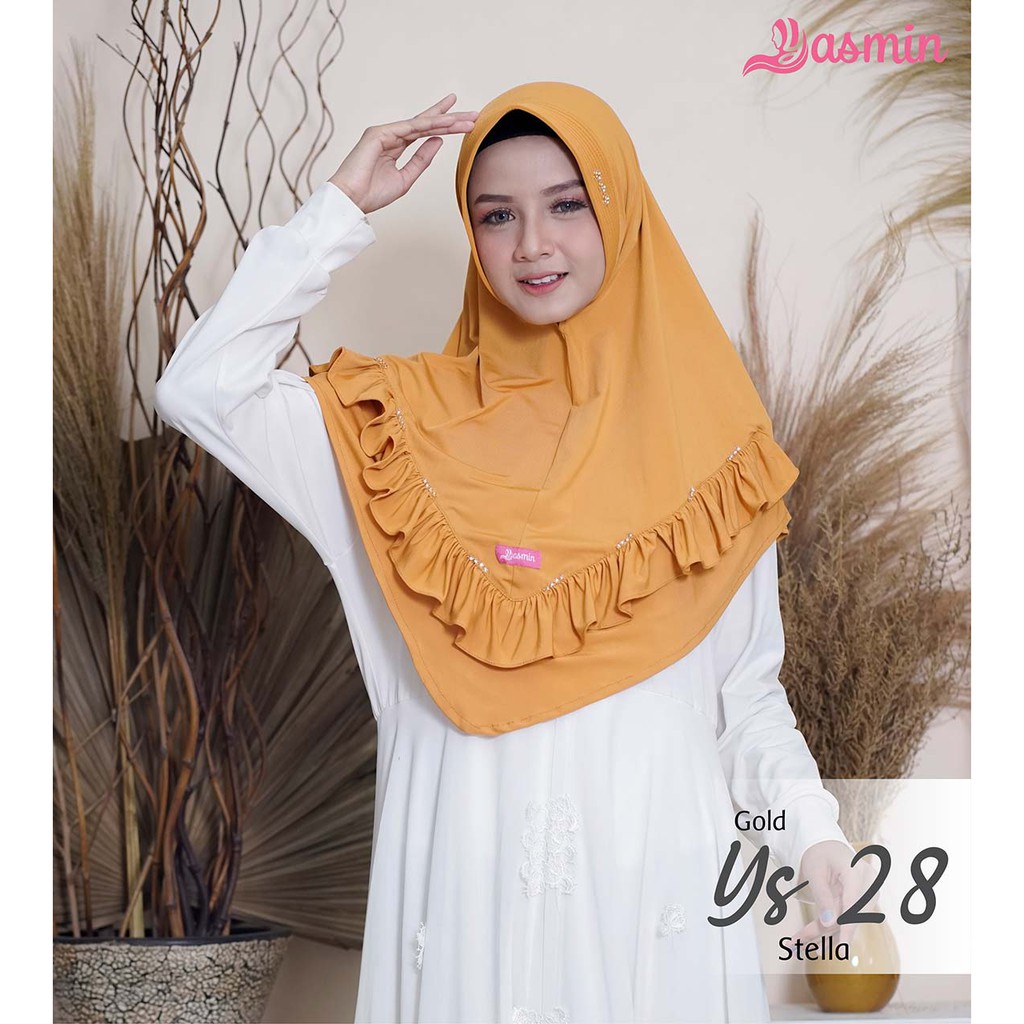 Jual Jilbab Instant Hana Ruffle Yasmin Hijab Ys 28 Hijab instan | Shopee Indonesia