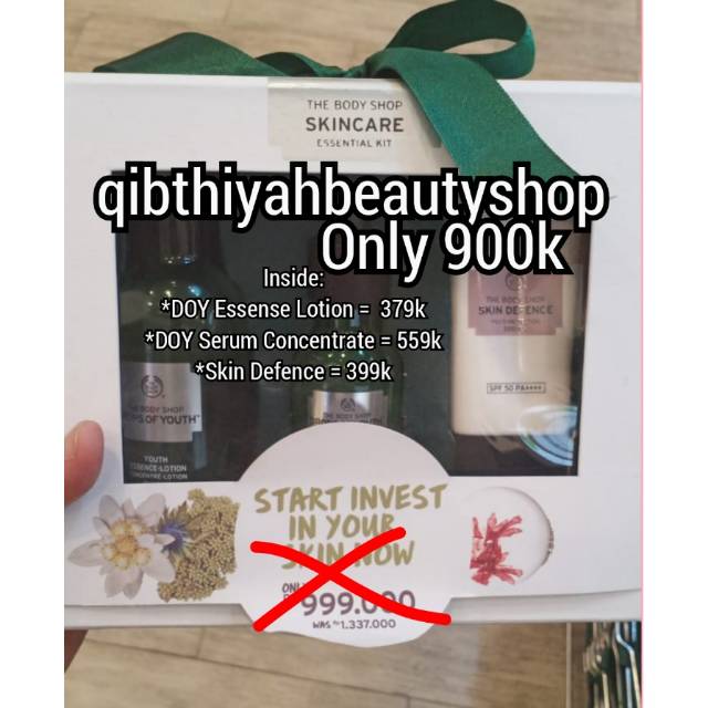 Jual The Body Shop SKIN CARE ESSENTIAL KIT ORIGINAL | Shopee Indonesia