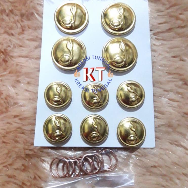 Jual kancing pdu pramuka/kancing baju tunas kelapa QBP R7 Model Baru ...