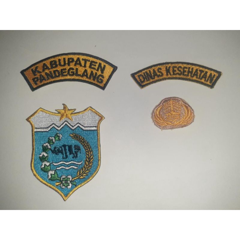 Jual Atribut Logo seragam PDH/Dinas/Guru Pandeglang Dinas Kesehatan ...