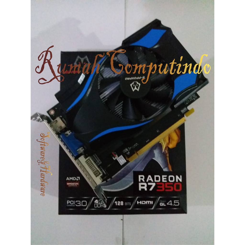 Jual VGA EFFOXPRO RADEON R7 350 4GB 128BIT DDR5 ORIGINAL | Shopee Indonesia