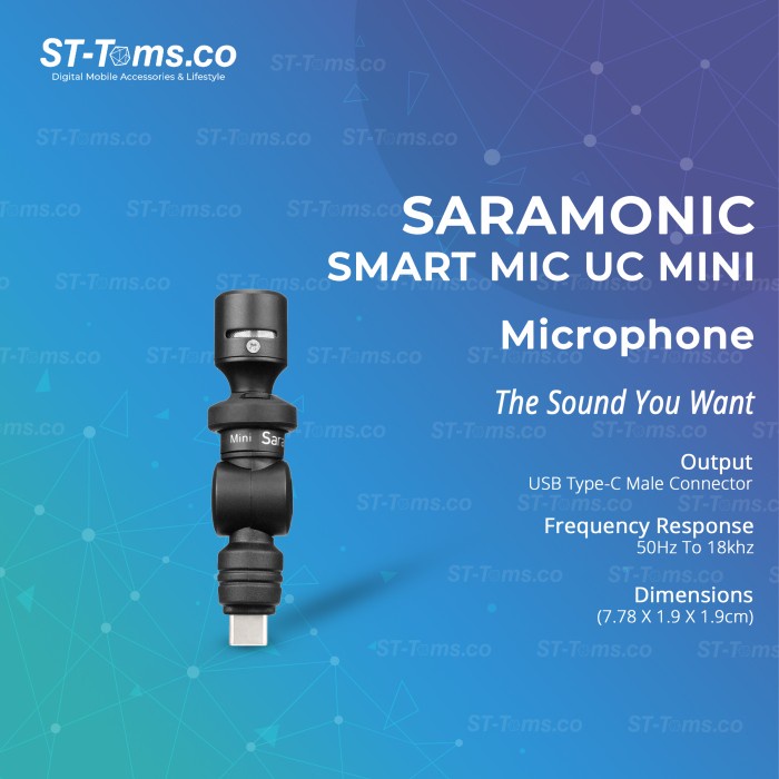 Jual Saramonic SMART MIC UC MINI with USB-C Mic For Smartphone ...