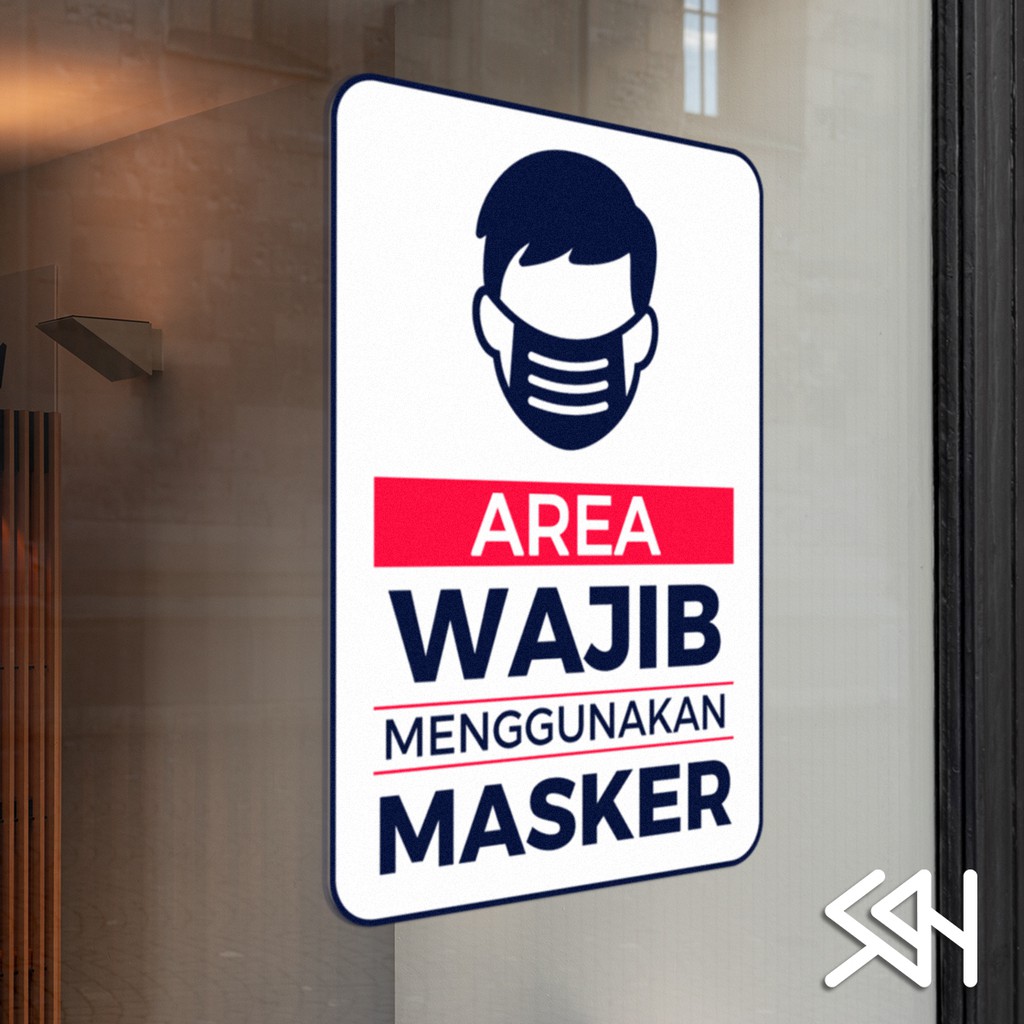 Jual A4 | Stiker Peringatan | Sticker Warning Sign | WAJIB PAKAI ...