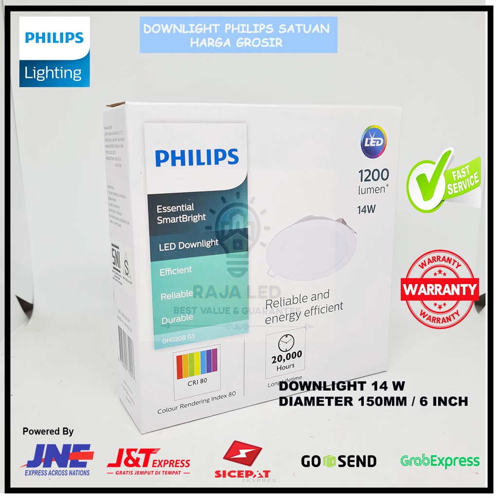 Jual Lampu PHILIPS Downlight LED DN020B G3 14W 14Watt 14 Watt 14 W ...