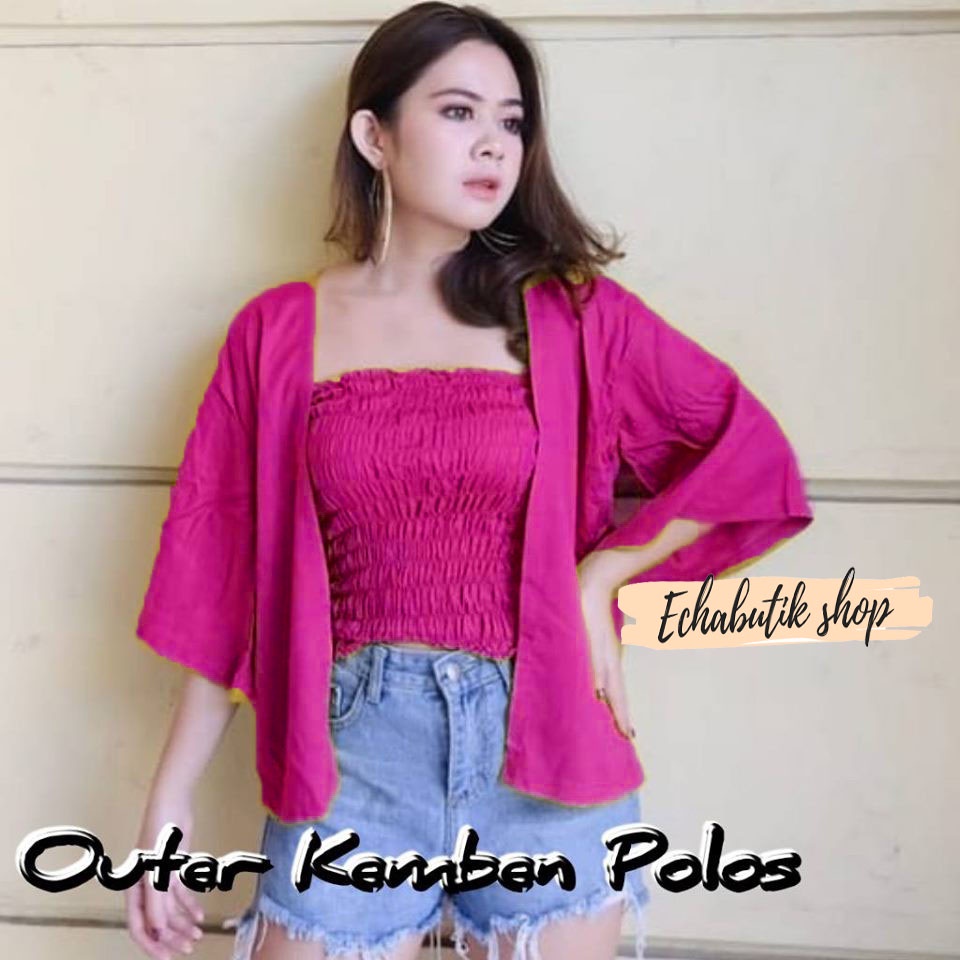 Jual CARDIGAN SET + KEMBEN POLOS | Shopee Indonesia