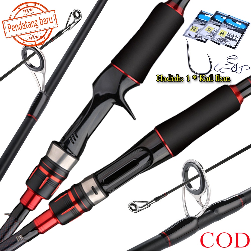 Jual HAIYI FISHING Spinning Baitcastiing Fishing Rod 1.65m-2.1m Max ...