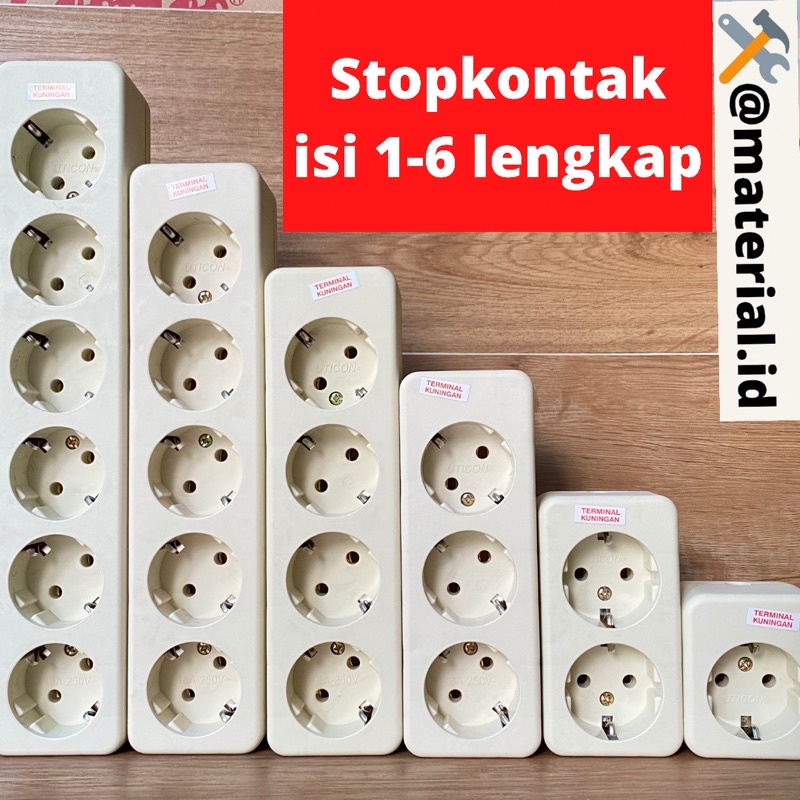 Jual Stop Kontak isi 1,2,3 & 4 lubang STOPKONTAK ARDE PORTABLE MULTI OUTLET 16A/250V SNI ...