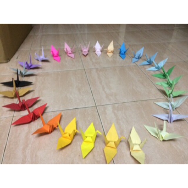 Jual Origami Orizuru 折鶴/ crane / burung bangau souvenir 20 cm | Shopee ...