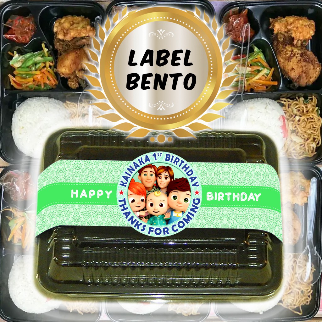 Jual COCOMELON - LABEL BENTO / LABEL AQIQAH / LABEL NASI BENTO ULTAH ...