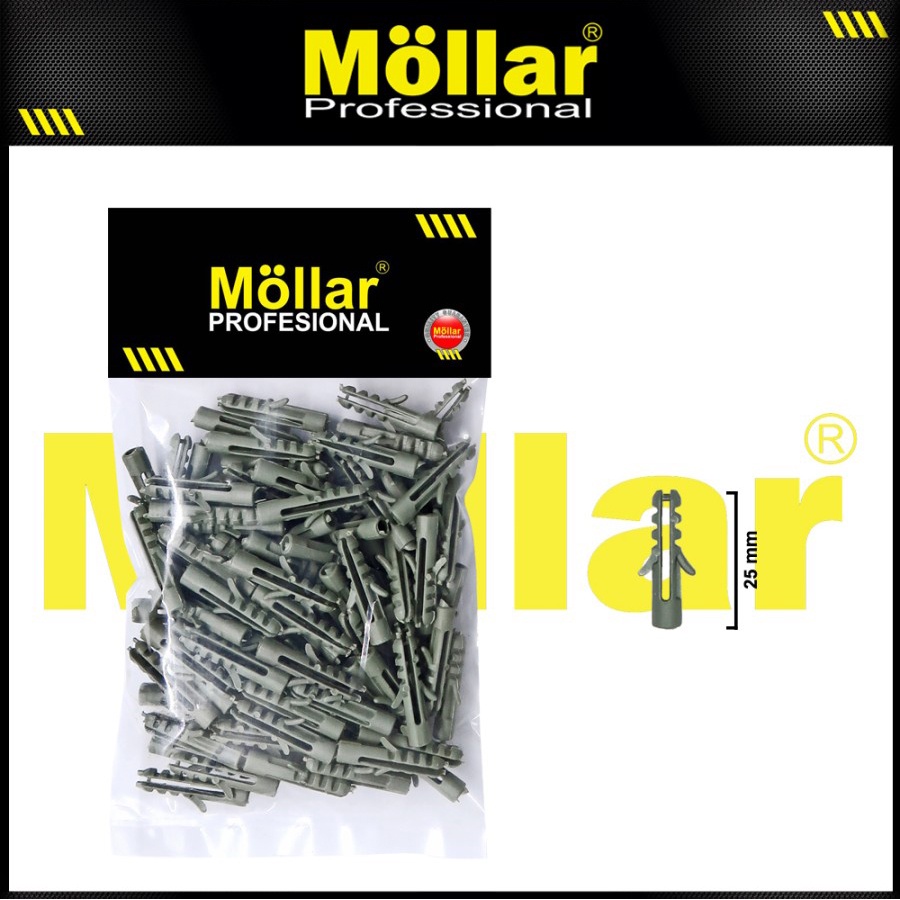 Jual MOLLAR 93-128 Angkur Sekrup S5 Nylon Baut Skrup Tapping Screw ...