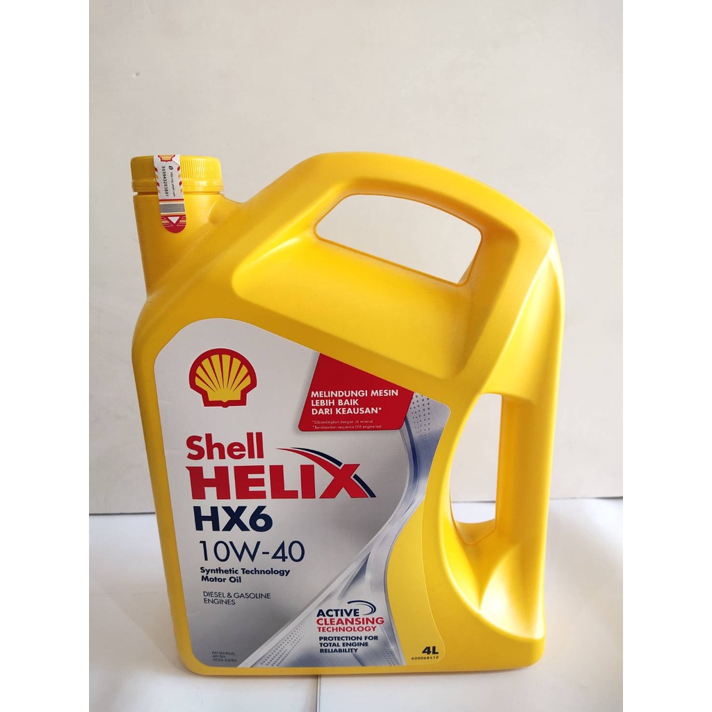 Jual OLI SHELL HELIX HX6 10W-40 4LITER | Shopee Indonesia