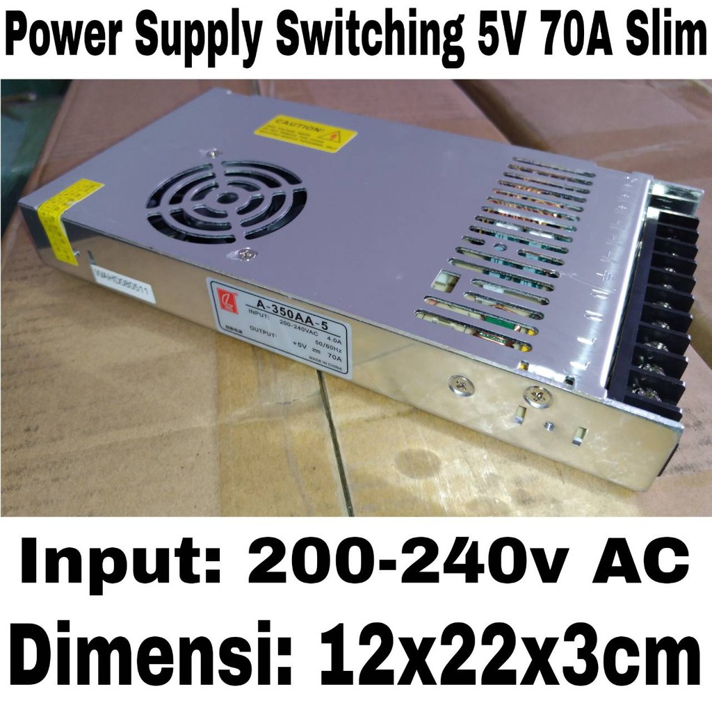 Jual Power Supply Switching 5v 70a Slim | Shopee Indonesia