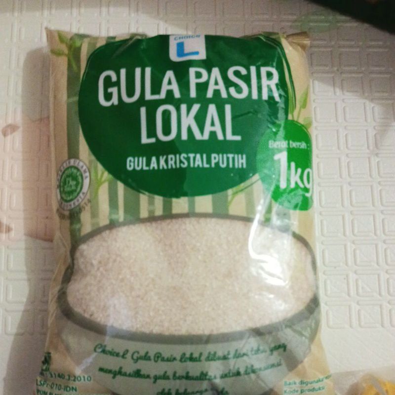 Jual Gula Pasir Lokal 1 Kg L Choice Kristal Putih | Shopee Indonesia
