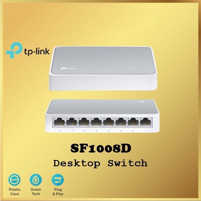 Jual TP-LINK TL-SF1008D 8 Port 10/100Mbps Desktop Switch / Swich Hub ...