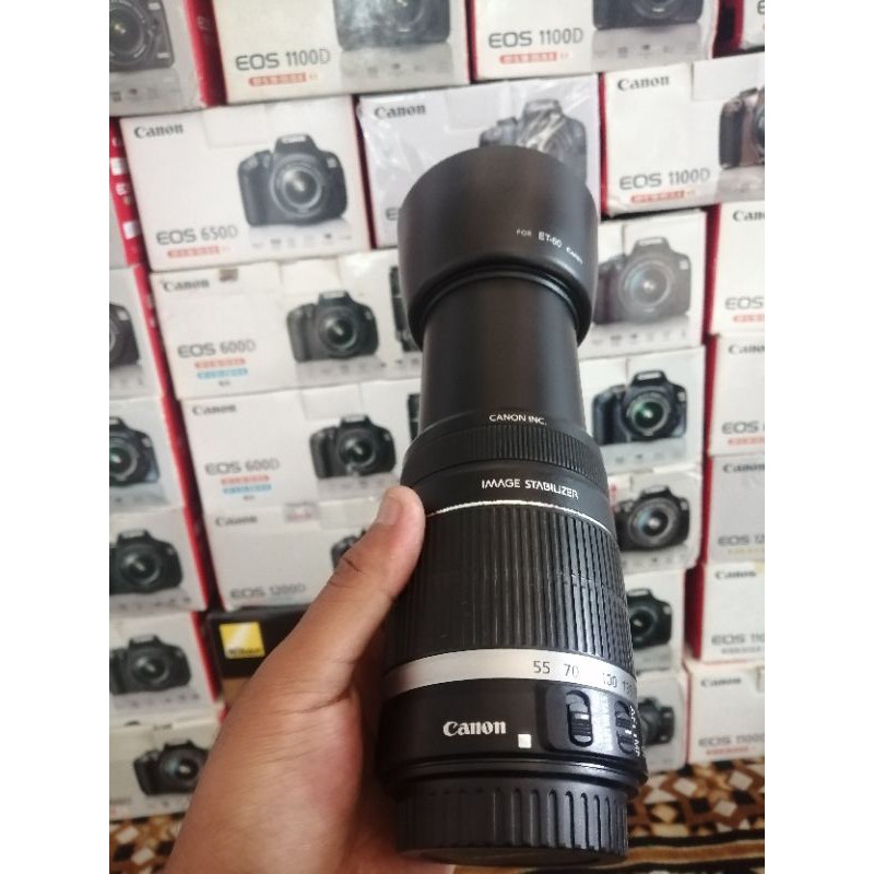 Jual LENSA TELE BUAT SEMUA CANON 55-250 II BUKAN UNTUK LENSA NIKON ...