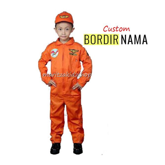 Jual Baju / Stelan / Setelan / Kostum Profesi Pilot Junior Orange ... Jual Baju / Stelan / Setelan / Kostum Profesi Pilot Junior Orange ...