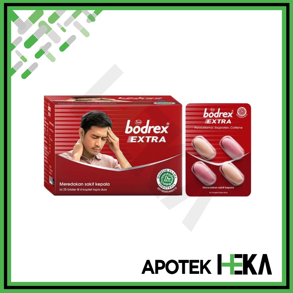 Jual Bodrex Extra Box isi 25x4 Tablet - Meredakan Sakit Kepala ...