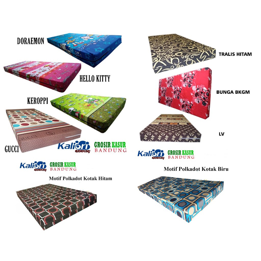 Jual Sarung Kasur Busa Resleting 90x200x15 Kain Katun Adem | Shopee ...