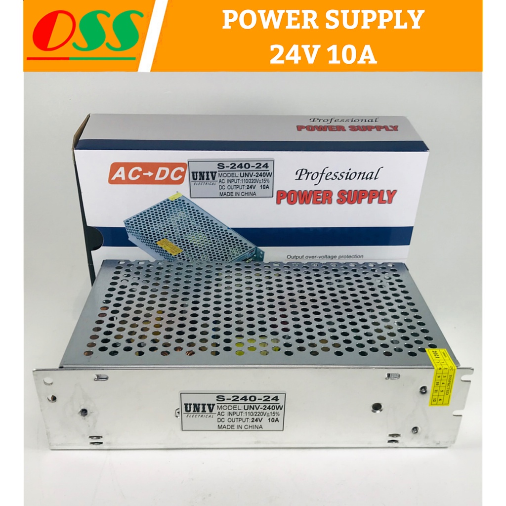 Jual POWER SUPPLY 24V 10A / PSU 24V 10A SMPS TRAFO SWITCHING POWER | Shopee Indonesia