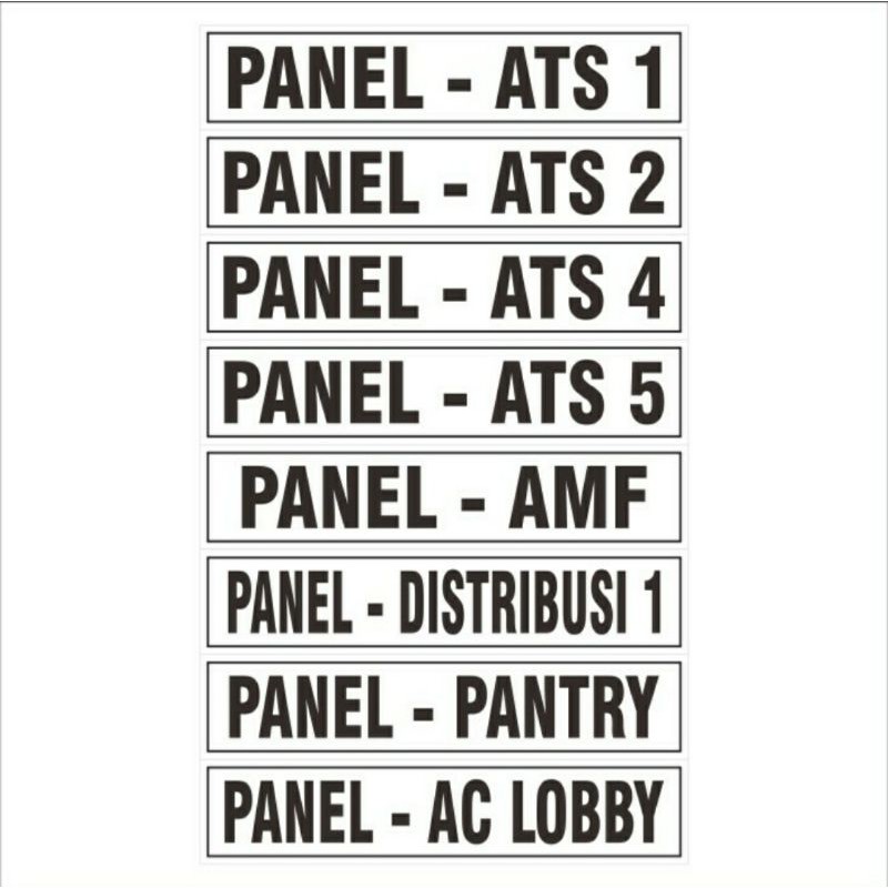 Jual STIKER KETERANGAN PANEL LISTRIK 6,5x30cm | Shopee Indonesia